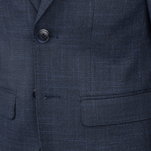 Boys Zilli Suit Navy Weave – A . I . S T O N E