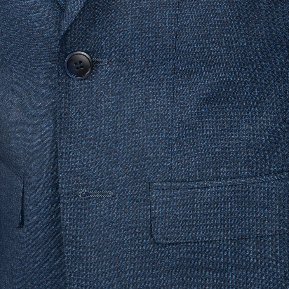 Boys Zilli Suit Medium Blue Textured – A . I . S T O N E