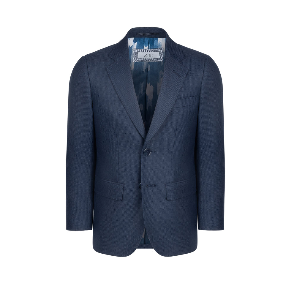 Boys Zilli Suit Navy Birdseye – A . I . S T O N E